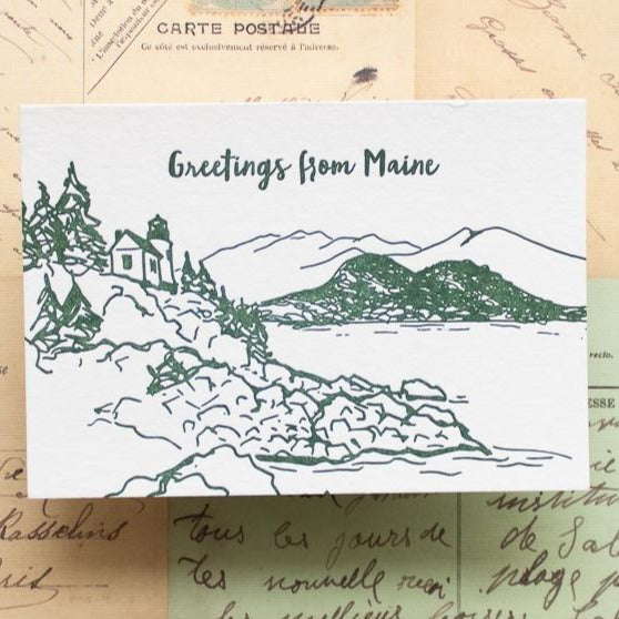 Maine Postcards Vintage Maine Postcard Wire Bridge New Portland